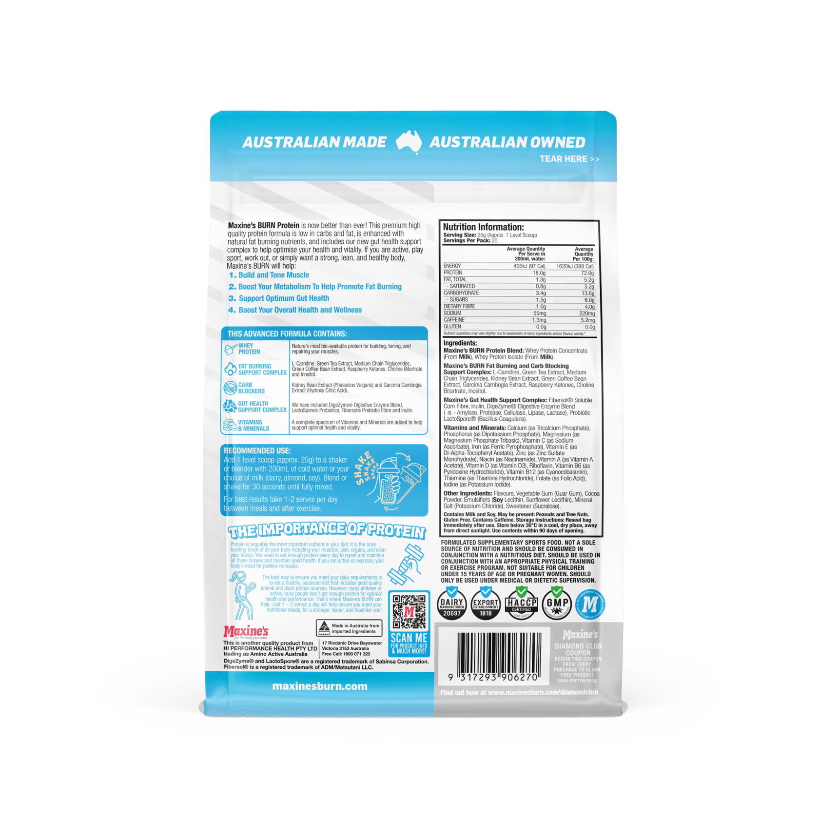 Burn Protein – Maxine's Burn