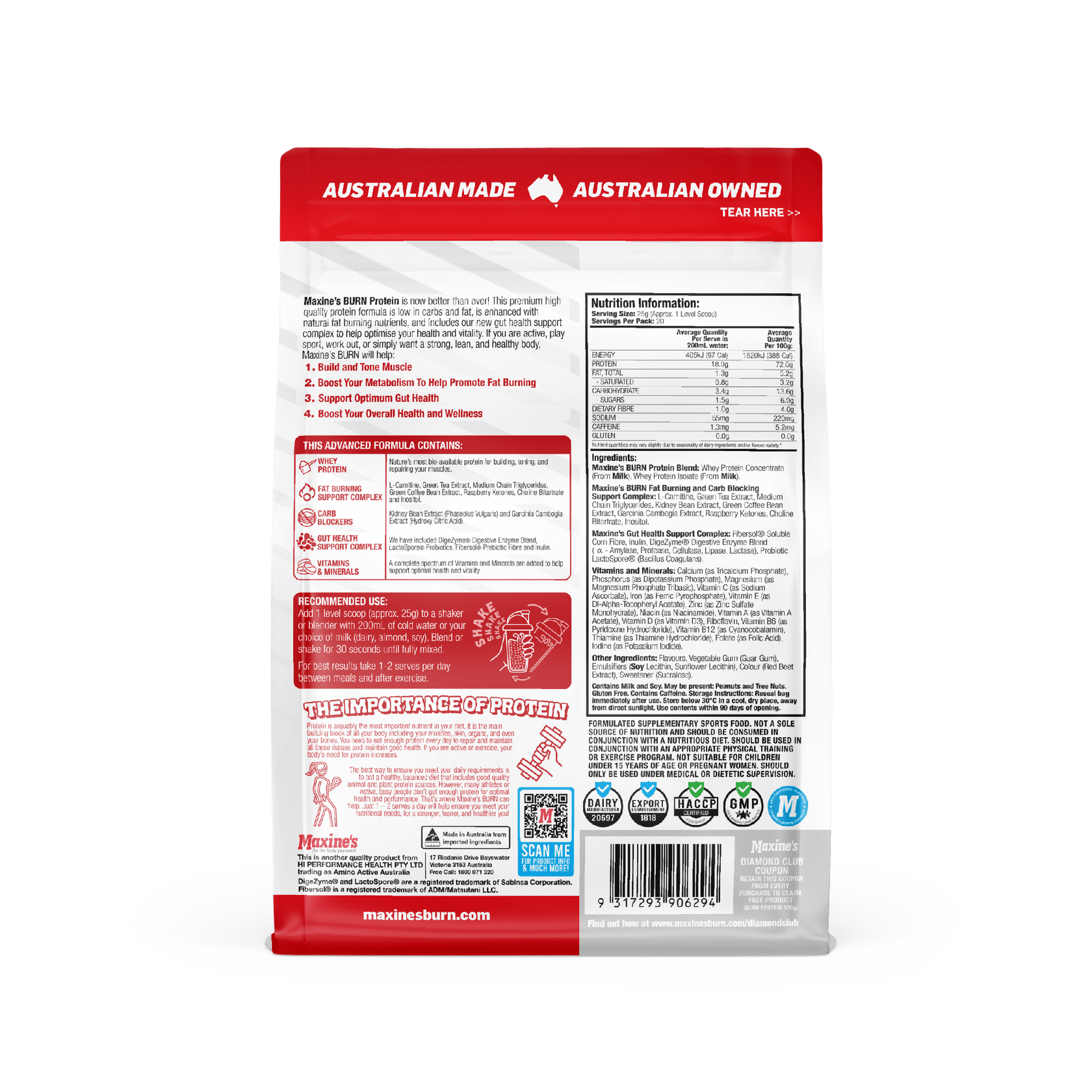 Burn Protein – Maxine's Burn