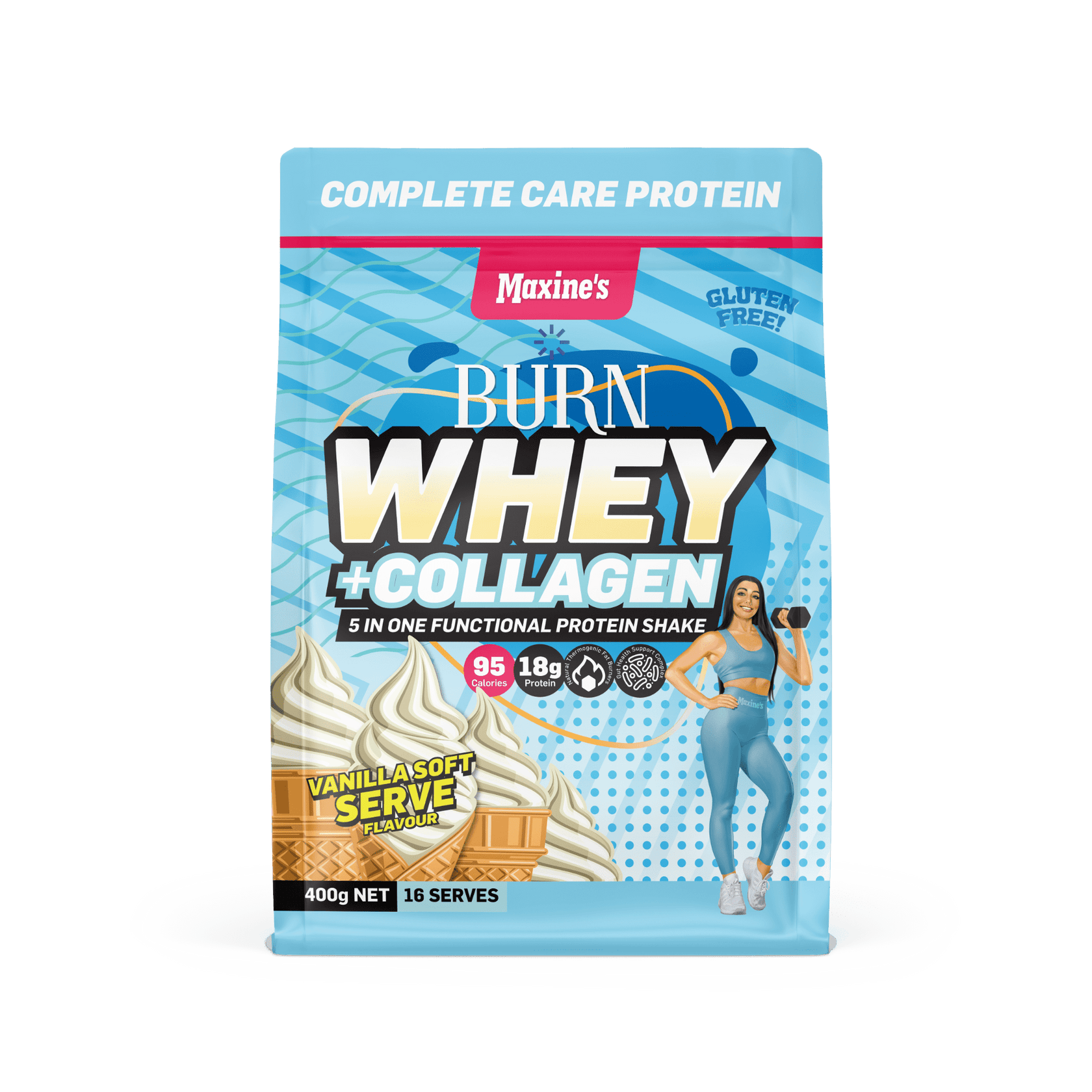 Burn Whey and Collagen Protein Powder